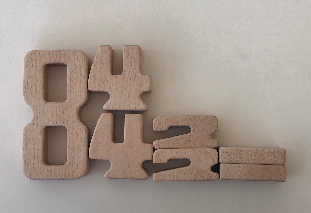 Montessori Wooden Number Building Blocks – Common Value